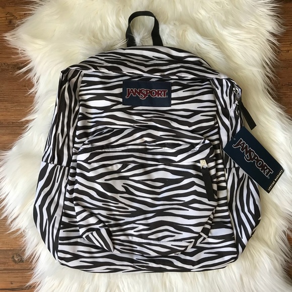 Jansport | Bags | Jansport Zebra Print Superbreak Backpack | Poshmark